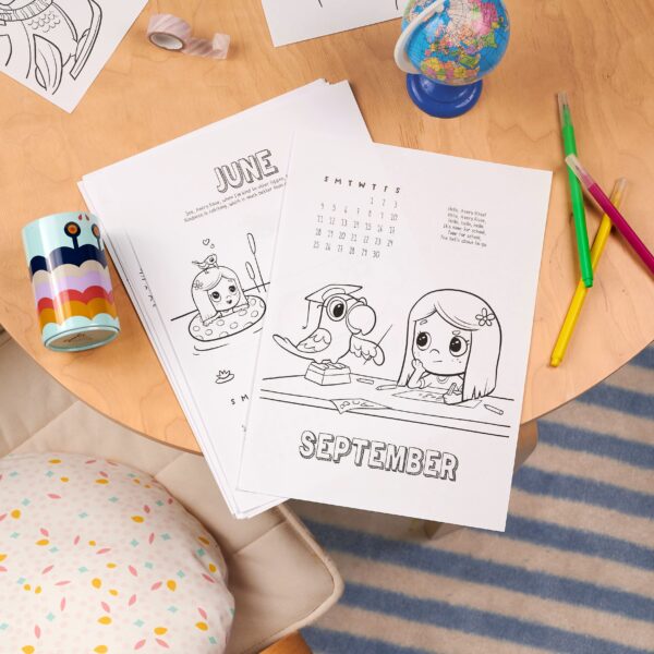 Get Ready for 2022 With Our FREE Personalized Coloring Calendar!